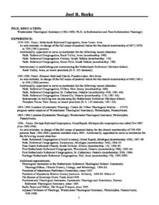 Joel-R.-Beeke_CV_Mar2023 – Puritan Reformed Theological Seminary ...